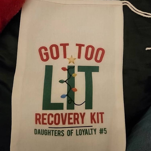 Holiday Party Favors, Got Too Lit Kit, Custom Christmas Party ...