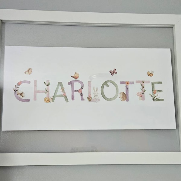 Printable Baby Boy Name Sign, Custom Nursery Decor, Baby Name Print ...