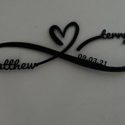Personalized Metal Infinity Sign, Infinity Name Sign , Custom Metal ...