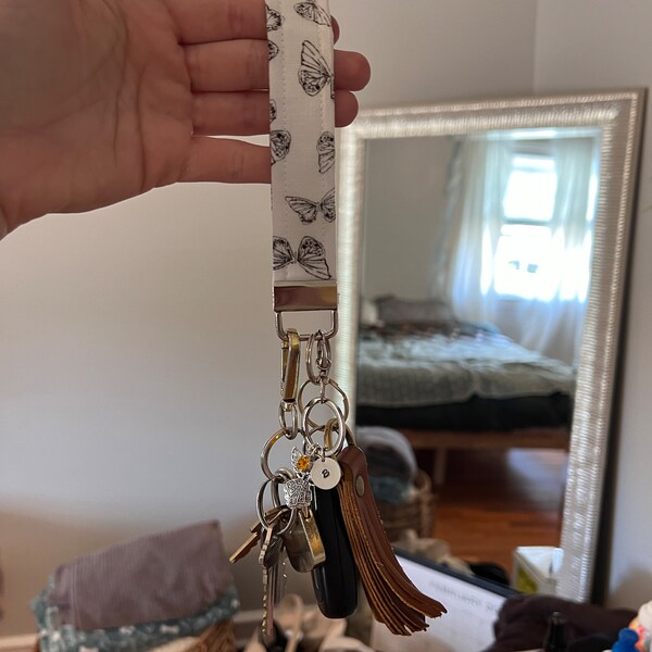 Beach Vibes Keychain Wristlets, Neutral Key Fobs, Wristlet for Keys ...