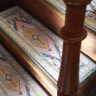 Stair Treads Rug, Bohemian Rug, Washable Rug, Stair Step Mat, Soft Rug ...