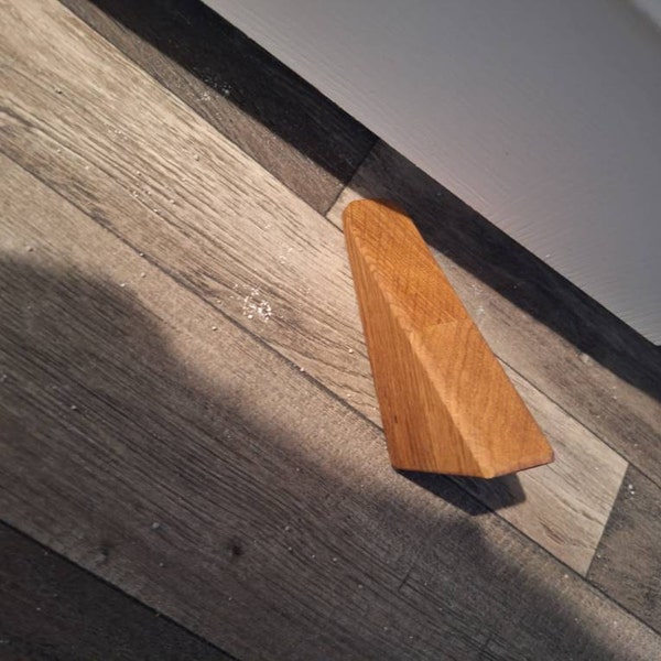 Reclaimed Hardwood Door Stop: Old Fashioned Wooden Door Wedge - Etsy