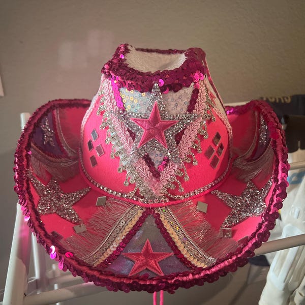 THE Original Pink Pony Club Chappell Roan Cowgirl Hat (made to Order ...