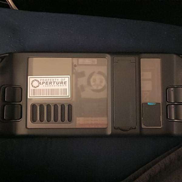 Property of Aperture Laboratories Sticker, Label, Product Barcode ...