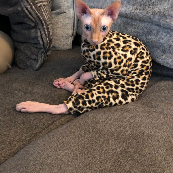Sphynx Cat Bodysuit Sewing Pattern PDF – Cat Pajamas & Recovery Suit - Etsy