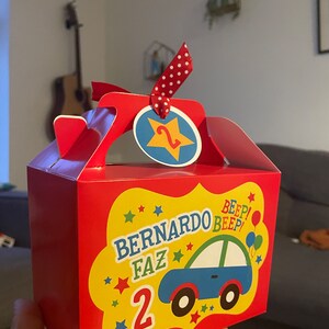 RETRO PIZZA BOX Personalised 7 Party Box - Etsy