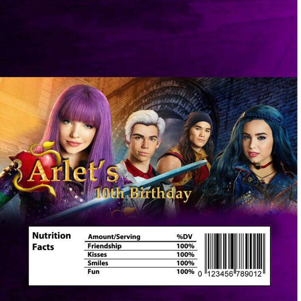 Cars Chip Bag Labels, Red Cars Crispies Wrapper, Cars Birthday Label ...