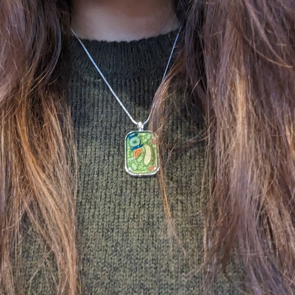 MINI Plant Cell Pendant Necklace - Art Necklace, Biology Jewellery ...