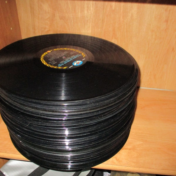 150 Random Vinyl Records - 45s - 7 Inch Arts Crafts Rock and Roll Party ...