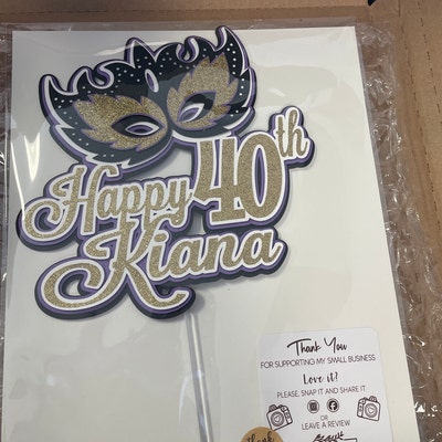 Masquerade Cake Topper, Carnival Cake Topper, Mask Party Decor, Mardi ...