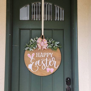 Easter Front Door Decor Happy Easter Easter Decor Easter Wreath Easter ...