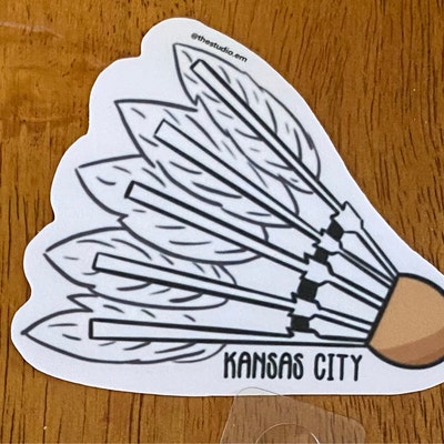 KC Shuttlecock Vinyl Sticker - Etsy