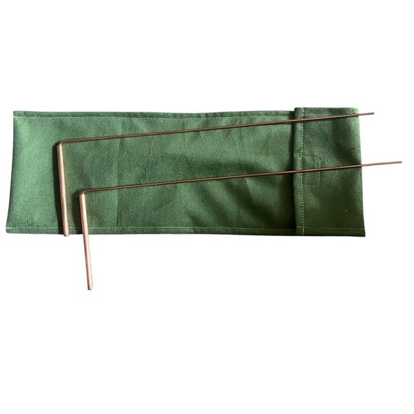 Professional Pure Copper Dowsing Rods 14' With Solid Copper Handles - Etsy