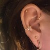 Moon Phases Conch Piercing Cartilage Earring Celestial Daith - Etsy