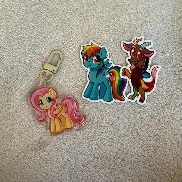 MLP Pony - Mini Acrylic Charms - Etsy