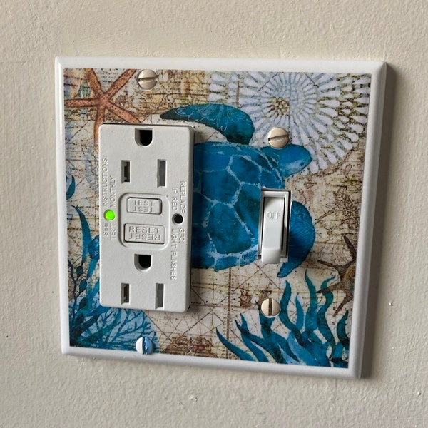 SEA TURTLE STARFISH Light Switch Cover Plate or Outlet Home Decor - Etsy