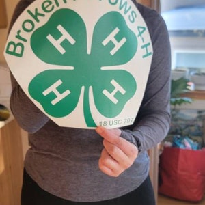 4-H Logo Decal - Etsy