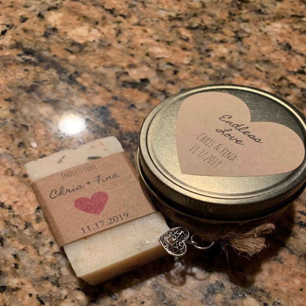Bridal Shower Favors Lot of 10 , Wedding Favors for Guests, Rustic ...
