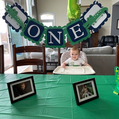 Alligator Banner Alligator ONE Banner Alligator Birthday - Etsy