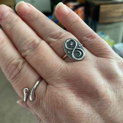 Infinity Snake Ring, Ouroboros Ring, Sterling Silver Snake, Silver ...