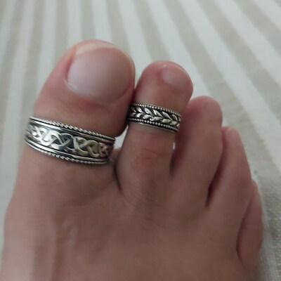 Templar Toe Ring Big Toe, Toe Ring Real Silver, 925 Sterling Silver ...
