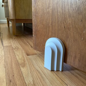 Minimalist Concrete Magnets. Modern Half Moon Fridge Magnets. - Etsy