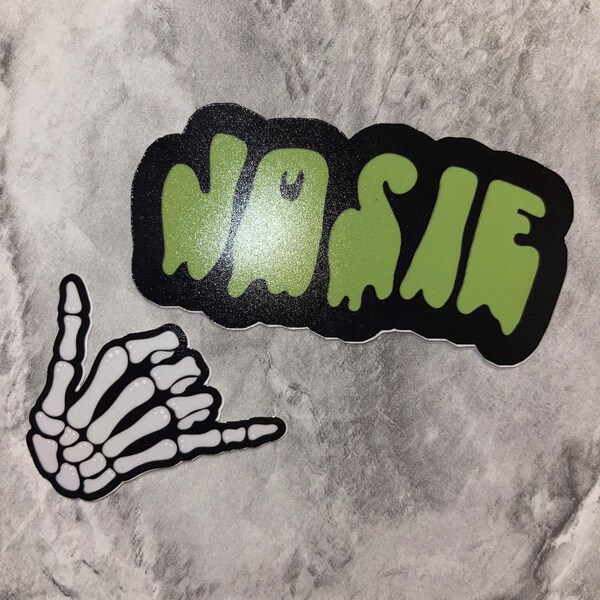 Skeleton Hand Sticker, Spooky Vinyl Stickers, Halloween Skeleton ...