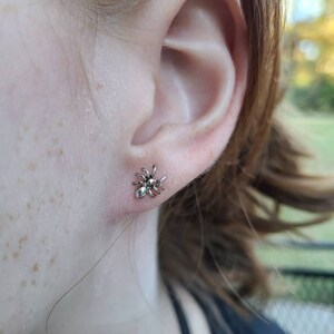 UFO Earrings in Sterling Silver Alien Earrings UFO Studs - Etsy
