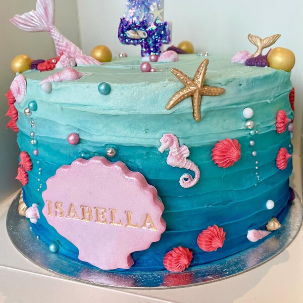 Pastel Mermaid Tail in Teal Pink and Purple - Etsy UK