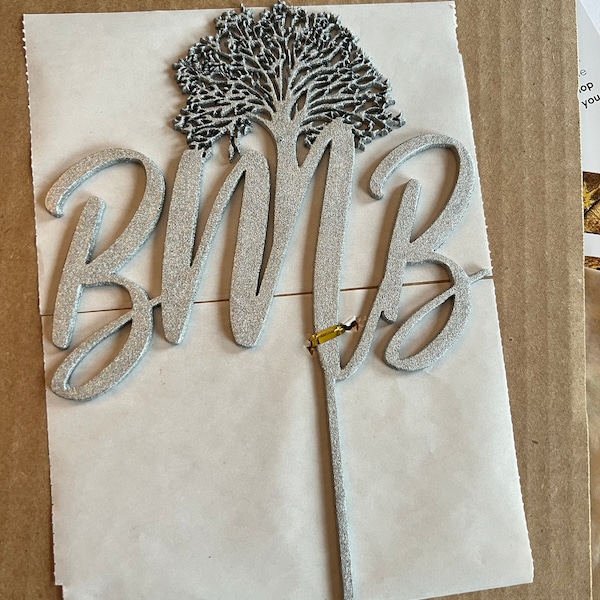 Custom Wood Logo Cake Topper: Rustic Wedding Decor - Etsy