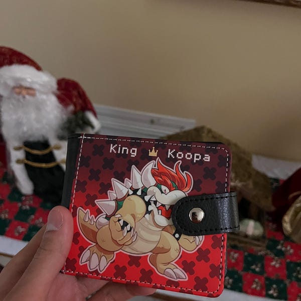 Bowser Bifold Wallet || Unisex Wallet || Vegan Wallet - Etsy