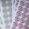 Circular 25mm Stickers, A4 Sheets, Matte Finish, Logo Stickers ...