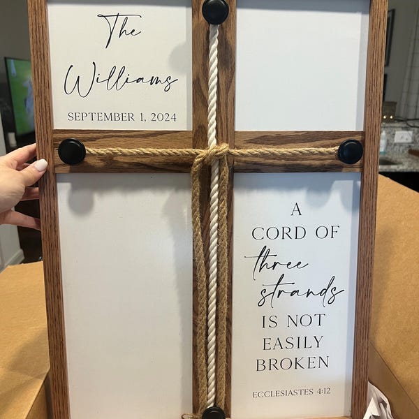 A Cord of Three Strands What God Joined Together Trinity Braid™ Unity ...