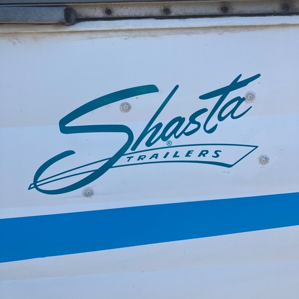 Shasta Vintage Camping Travel Trailer Vinyl Decals 2-pak 15" Pick Your ...