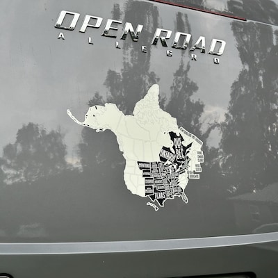 USA Decal Sticker Travel Map for Rv's and Campers - Etsy