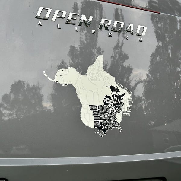 USA Magnet - Travel Map for Rv's and Campers - Etsy