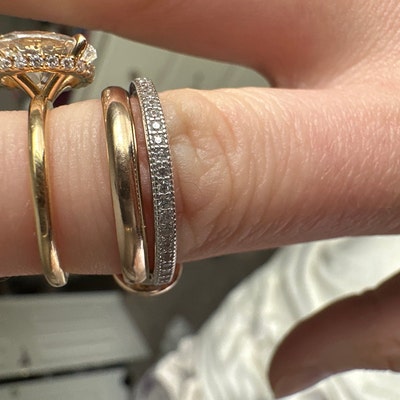 14KGF Gold Multi Link Connected Ring, Chunky Gold Ring, Gold Ring Set ...