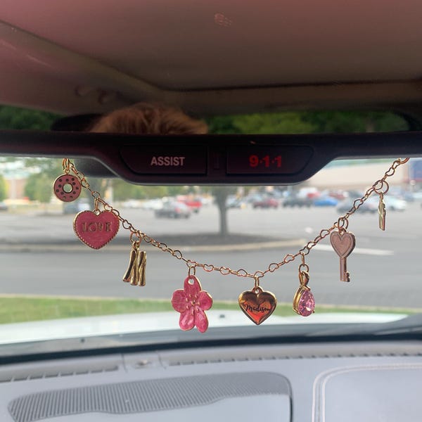 Make Ur Car Charms, Engravable Steering Wheel Chain, Car Ornament, Car ...