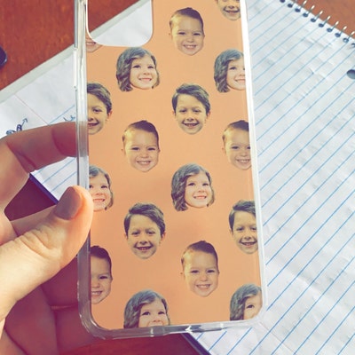 Personalized Face Pattern iPhone Case Custom Faces Phone Case Custom ...