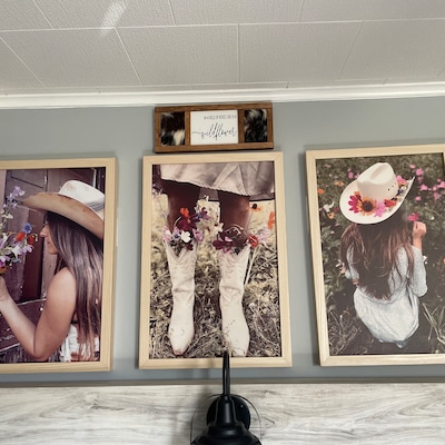 Genuine Cowhide Wood Sign, Customizable Rustic Sign, Rustic Decor ...