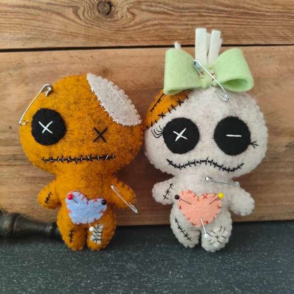 Voodoo Doll Sewing Pattern PDF/ SVG, Halloween Creepy Doll, DIY Felt ...