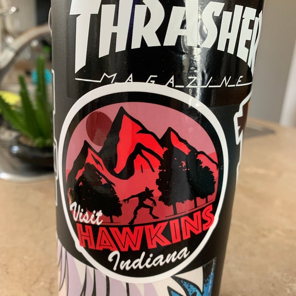 Visit Hawkins Indiana Sticker, Funny Vinyl Sticker, PREMIUM Quality ...
