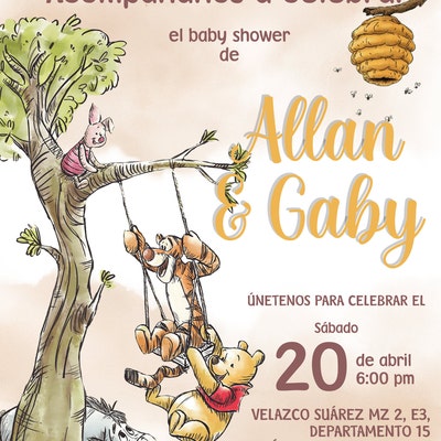 Classic Peter Rabbit Baby Shower Invitation Suite Neutral Baby Shower ...