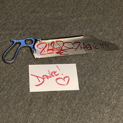 Stainless Steel Bone Saw Signed by Robin Atkin Downes Medic From Team ...