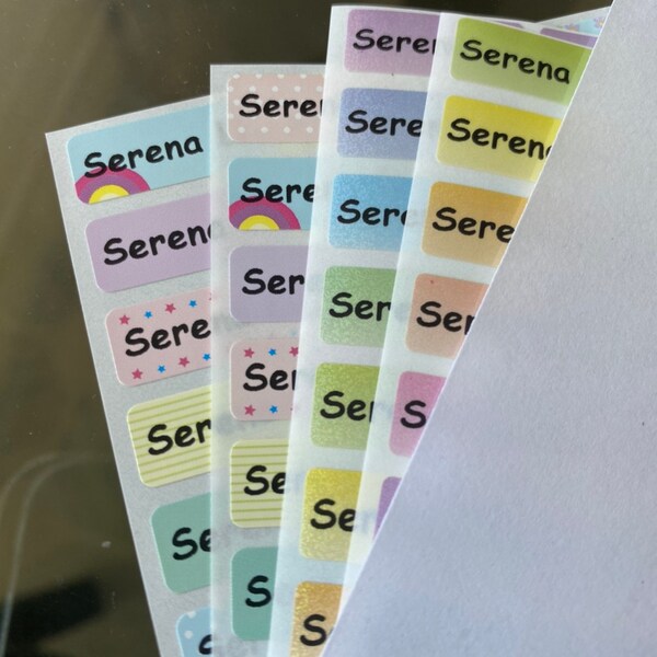 Waterproof Mini Size Glitter Color Sticker for Daycare, Kindergarten ...