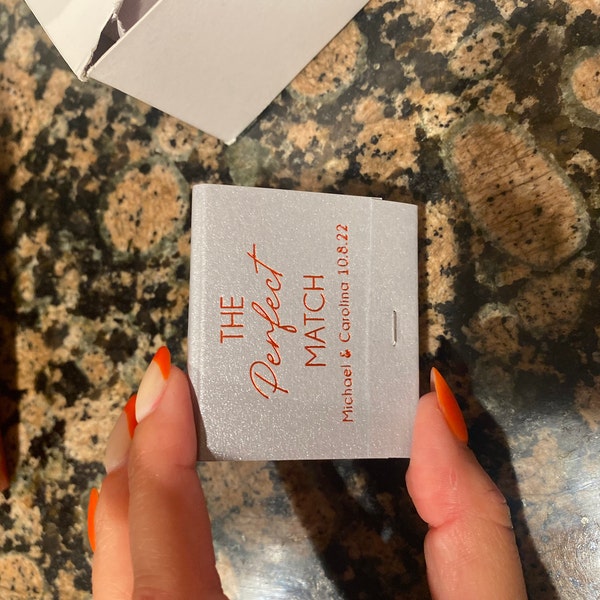 The Perfect Match Matchbooks - Wedding Matchbook, Wedding Decor ...