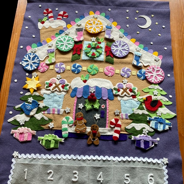 Gingerbread House Advent Calendar Pattern • 24 Ornaments • PATTERN ...