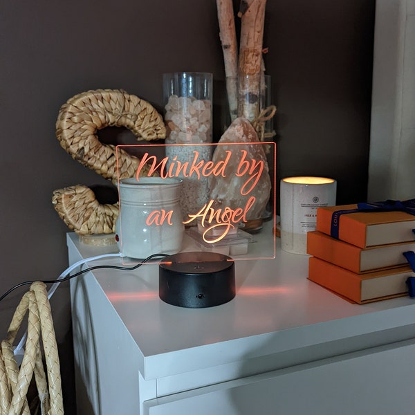 Custom Light up Name Sign (neon Name Plate Sign Lookalike ...