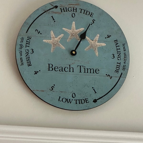 Starfish Tide Clock- Personalized Tide Clock - Etsy