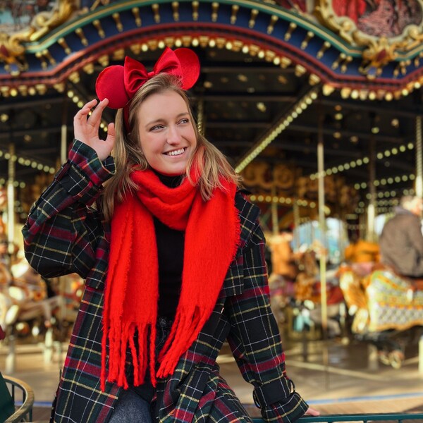 Red Disney Ears, Disney Ears, Red Velvet Ears, Disney Ears Headband ...